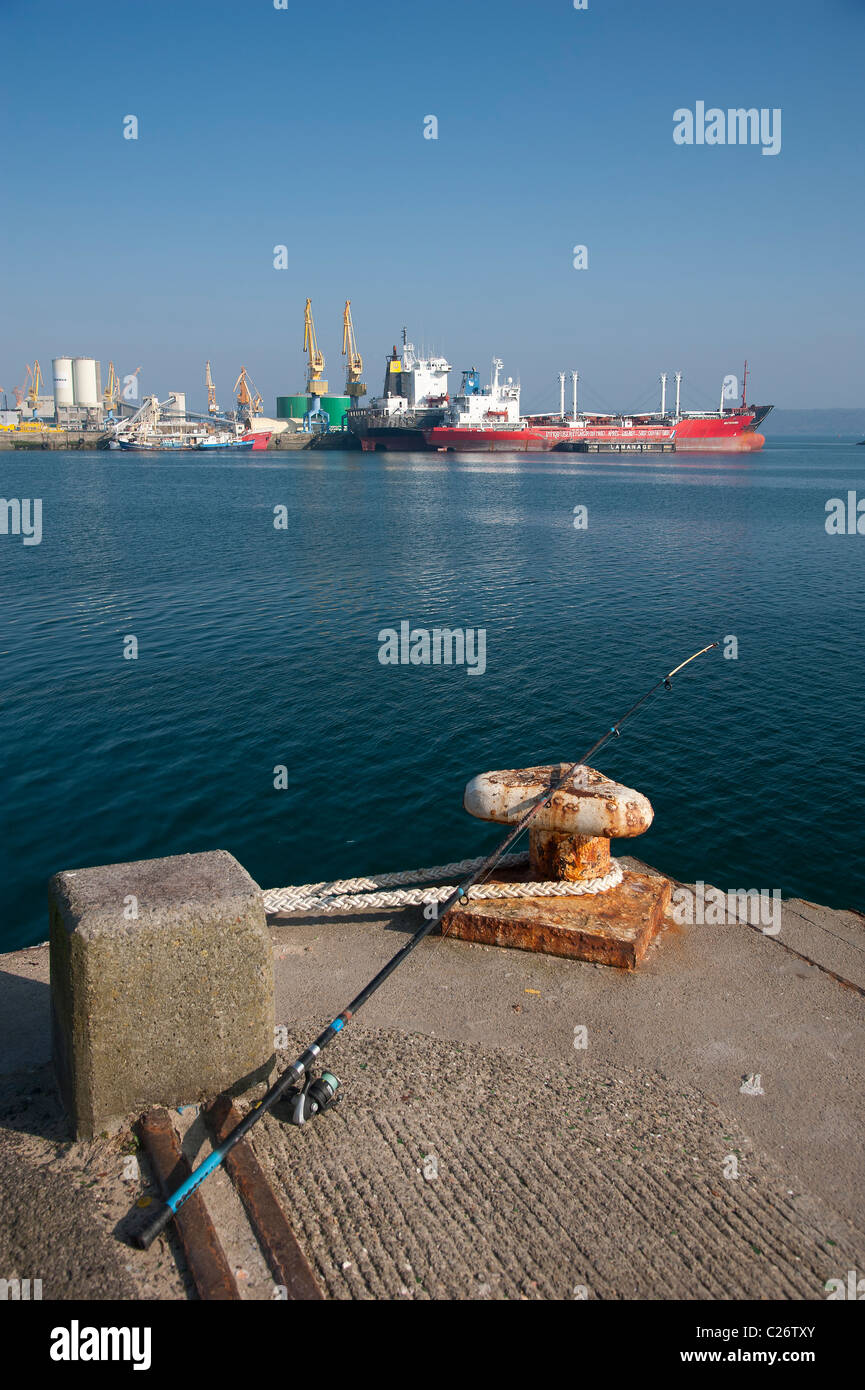 Commercial harbour, Brest (29200), Finistere, Brittany, France, Europe ...