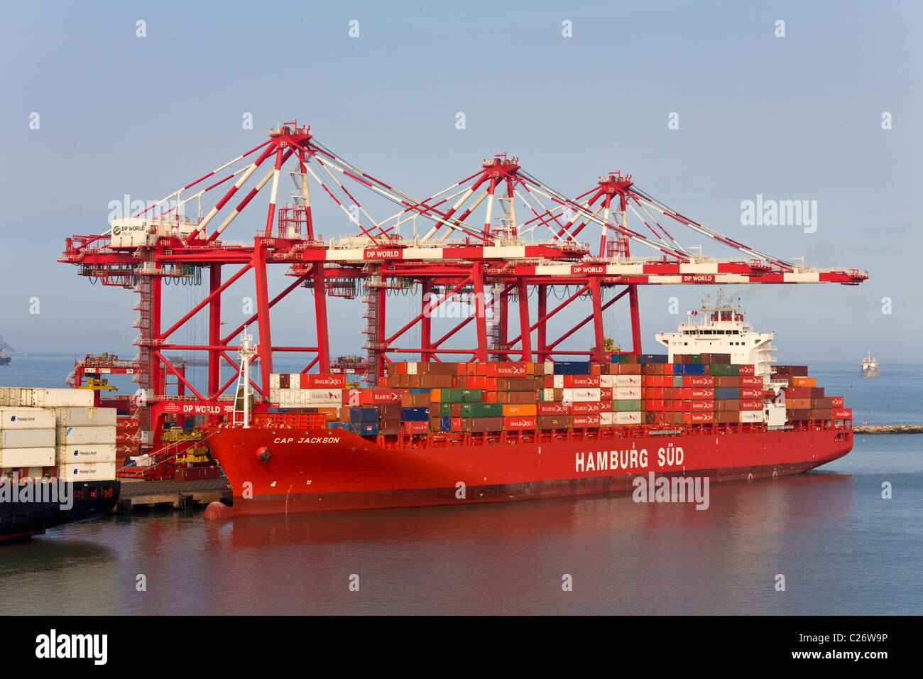Container ship in the port of Callao, Lima, Peru Stock Photo - Alamy