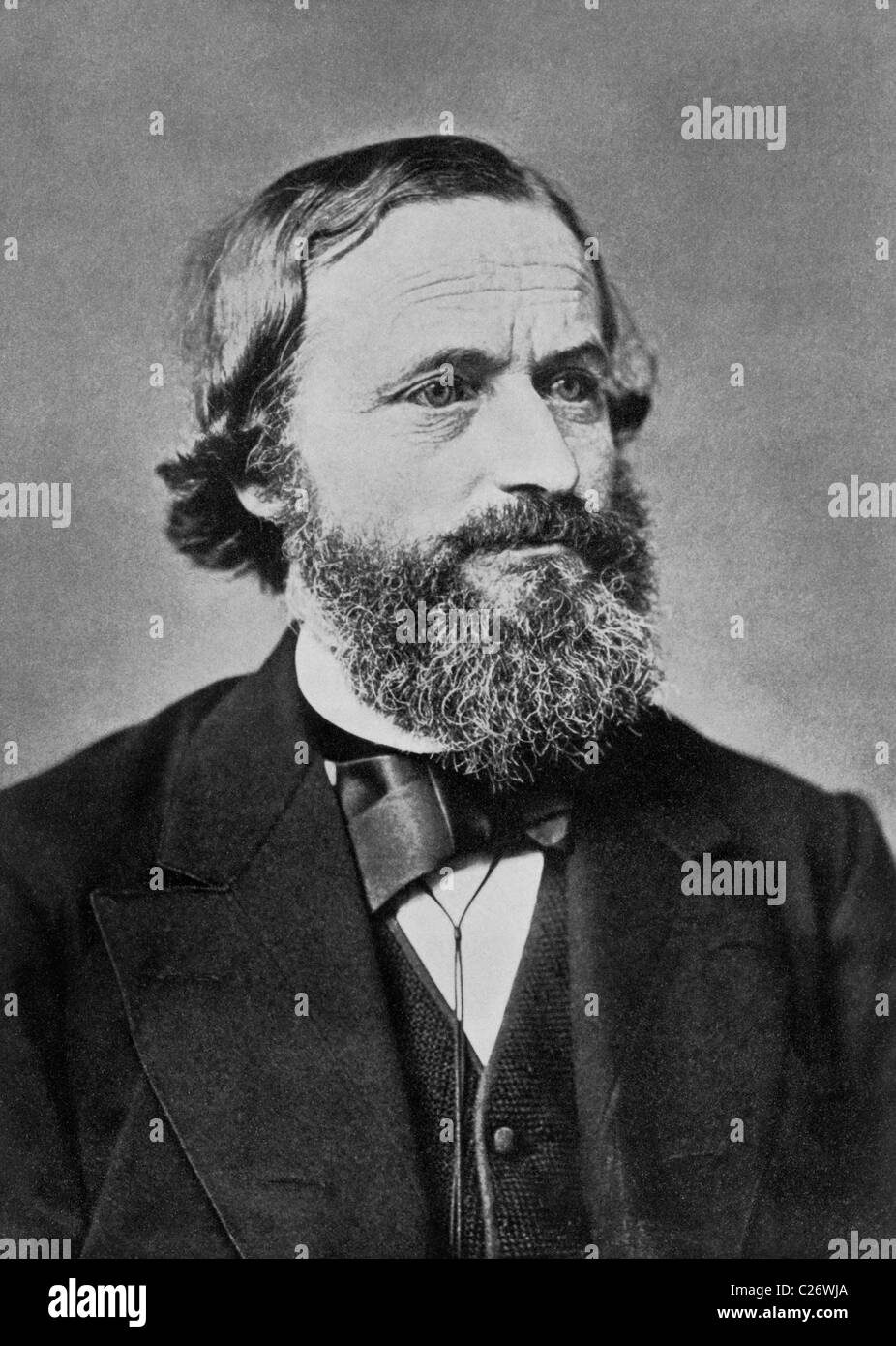 Vintage portrait photo of german physicist gustav kirchhoff 1824 1887 ...