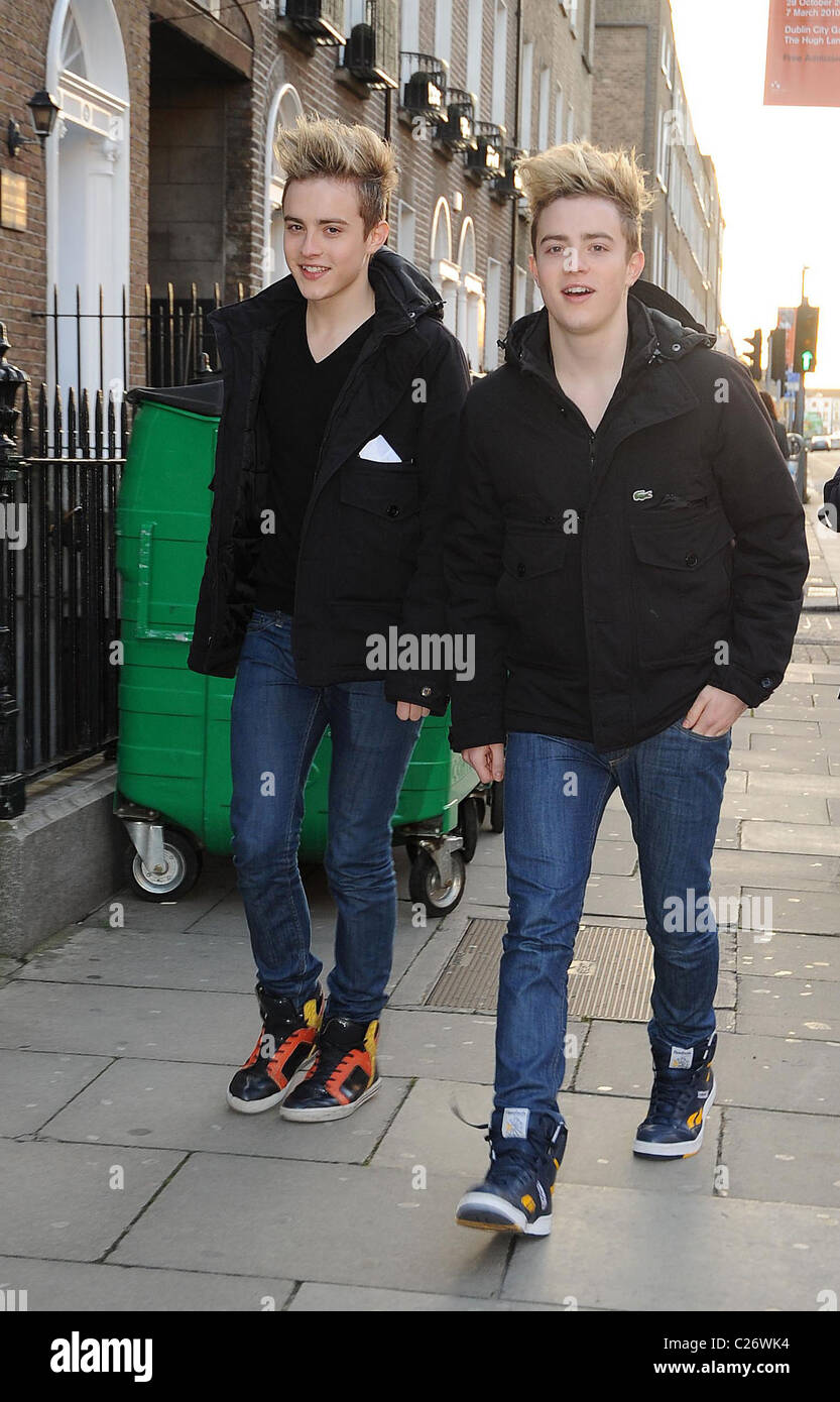 X Factor finalists John Grimes and Edward Grimes at the Institute of ...