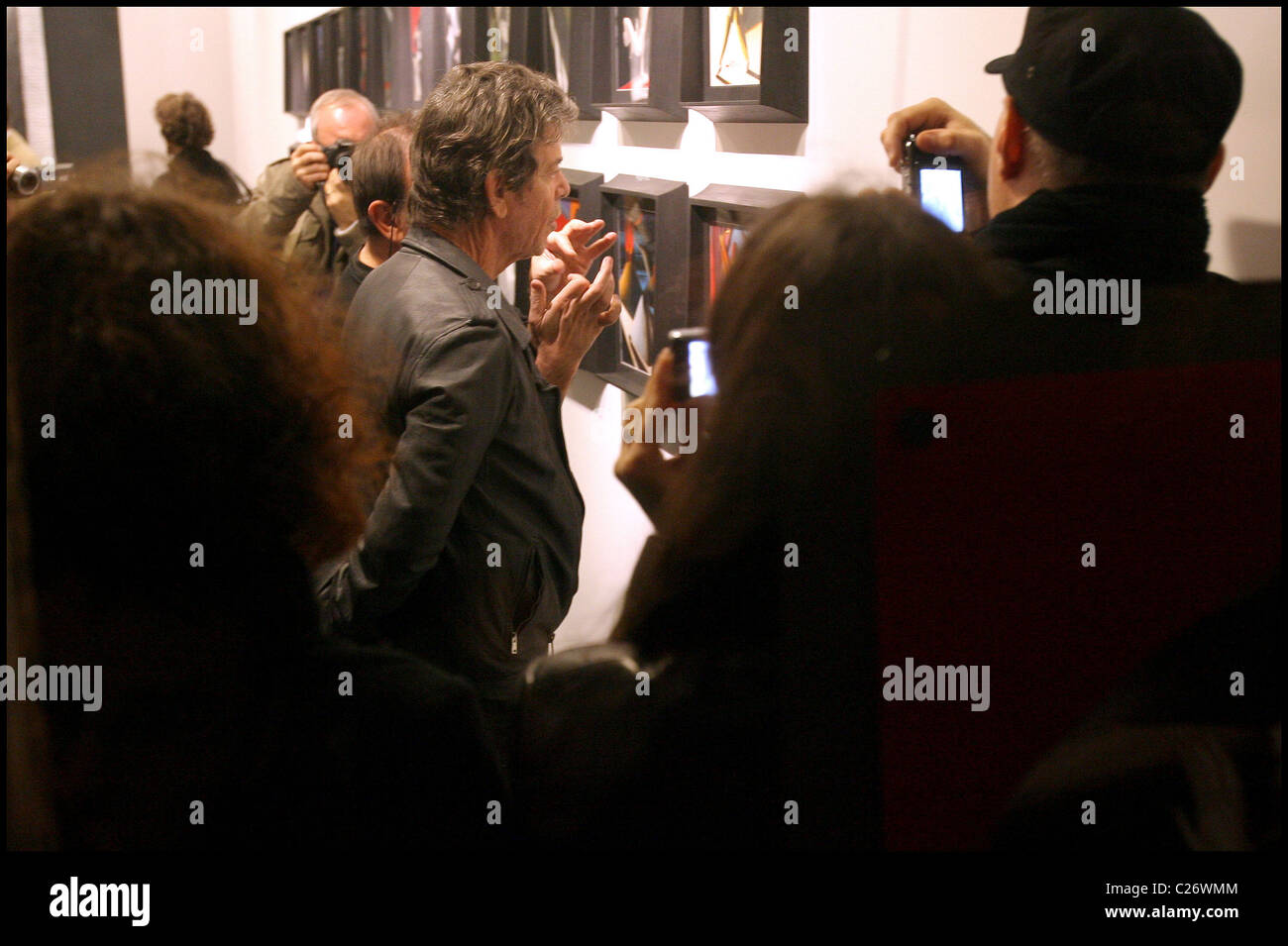 Singer Lou Reed and drawing artist, Lorenzo Mattotti book signing of ...