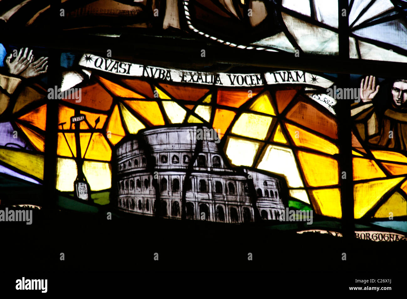 Priest on church stained glass hi-res stock photography and images - Alamy