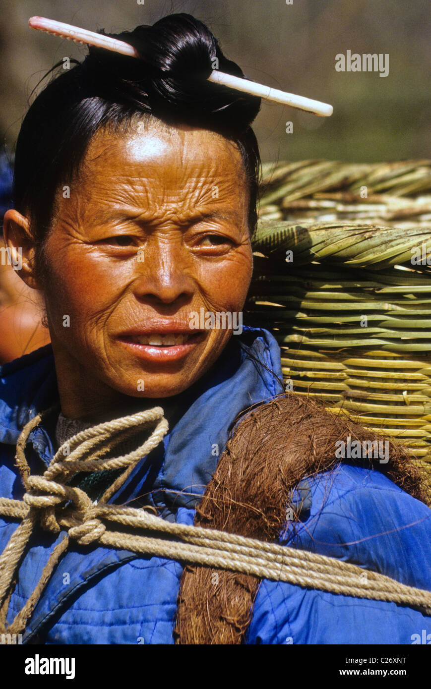 Miao woman, Weining County, Guizhou, China Stock Photo - Alamy