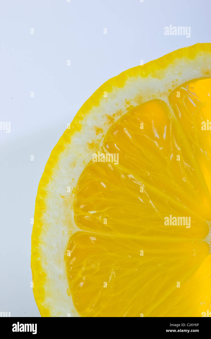 Half Lemon - Extreme close up Stock Photo - Alamy
