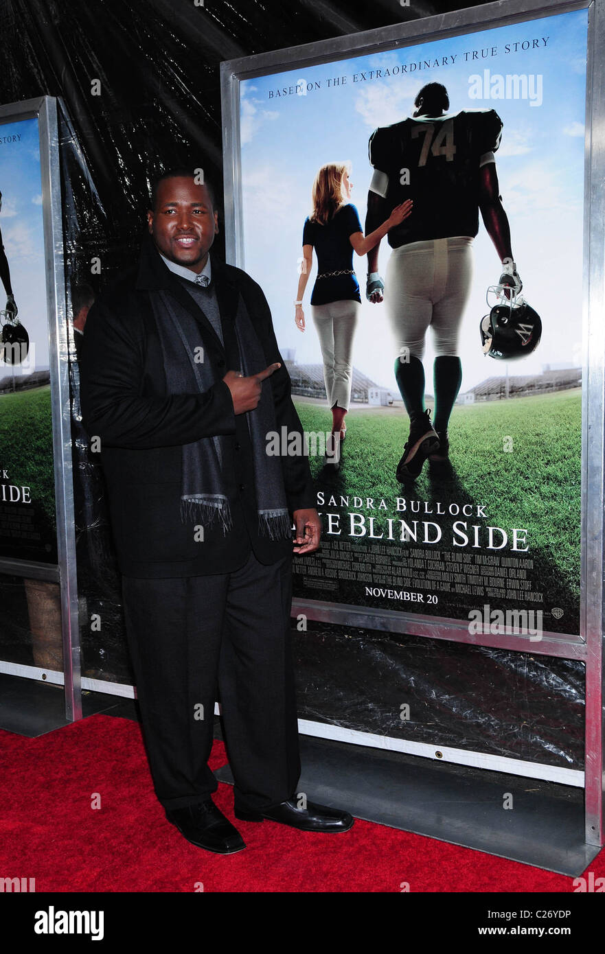Quniton Aaron attends the premiere of 'The Blind Side' at the Ziegfeld ...