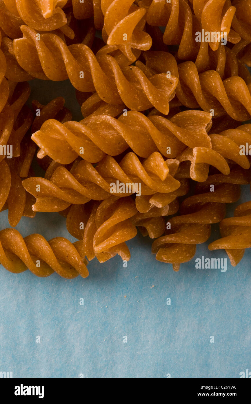 Whole Wheat Fusilli Stock Photo - Alamy