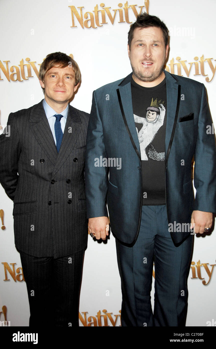 Martin Freeman and Marc Wootton attends premiere of 'Nativity' at The ...
