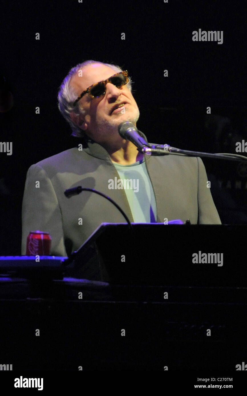 Donald Fagen of Steely Dan performing live on stage at Massey Hall ...