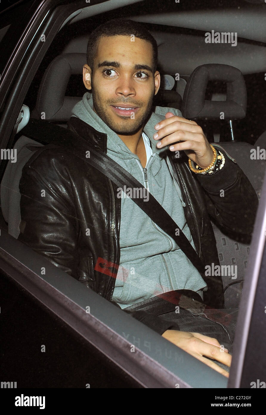 X Factor finalist Danyl Johnson arriving back at The X Factor House ...