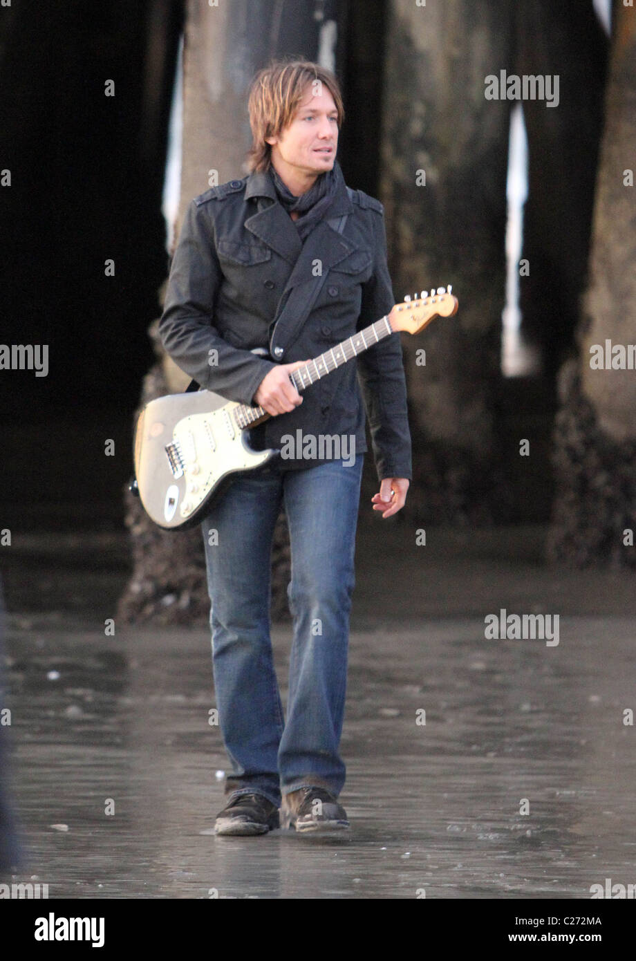 Keith Urban, country music star on the set of his new music video in ...