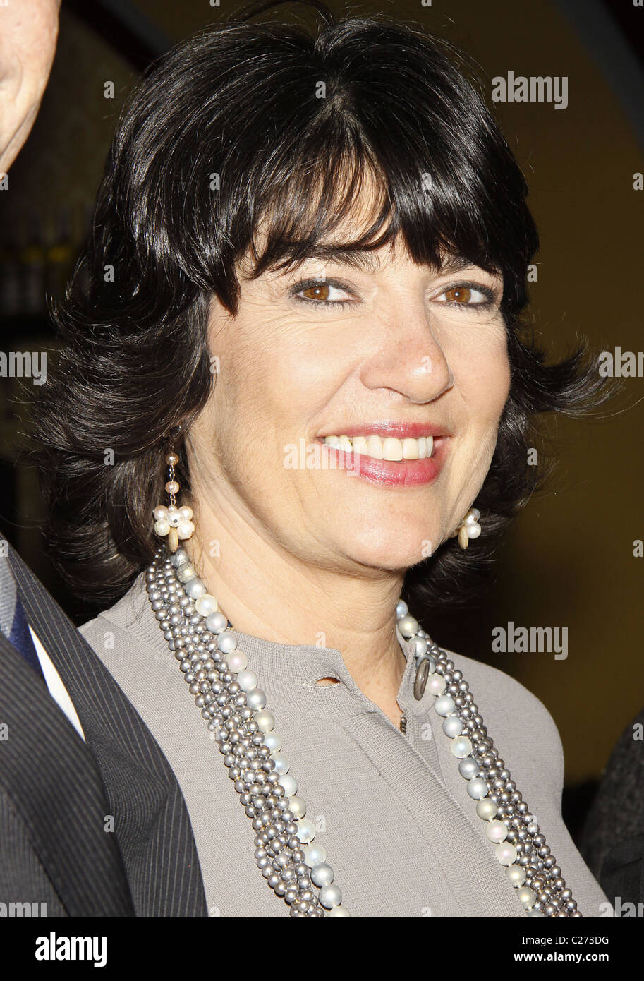 Christiane Amanpour Celebrating the new cast members of the play 'Love ...