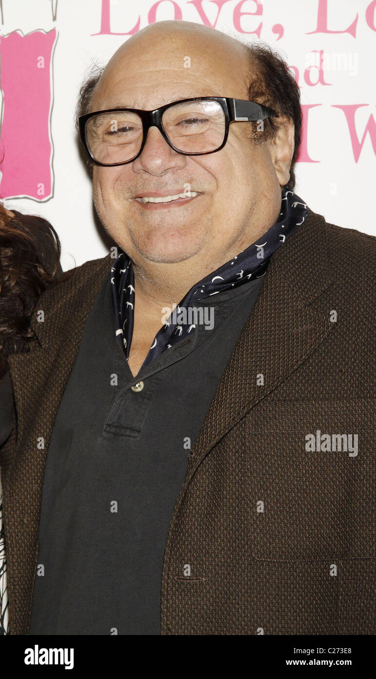 Danny DeVito Celebrating the new cast members of the play 'Love, Loss ...