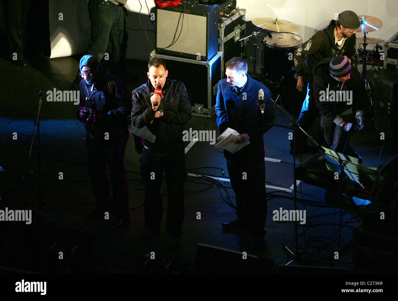 Tony Anstis of Heart FM Christmas Lights 'Switch On' ceremony in Bath ...