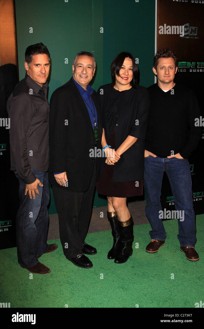 Rob Sorcher, Stuart Snyder and Alex Winter The Premiere of 'Ben 10 ...