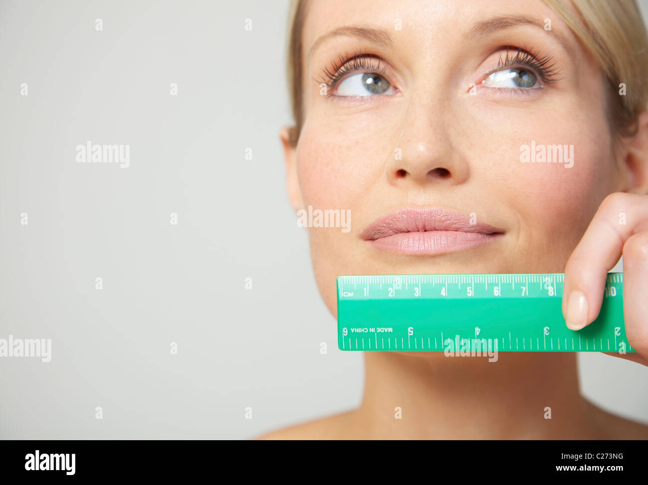 Humor older woman portrait studio hi-res stock photography and images ...