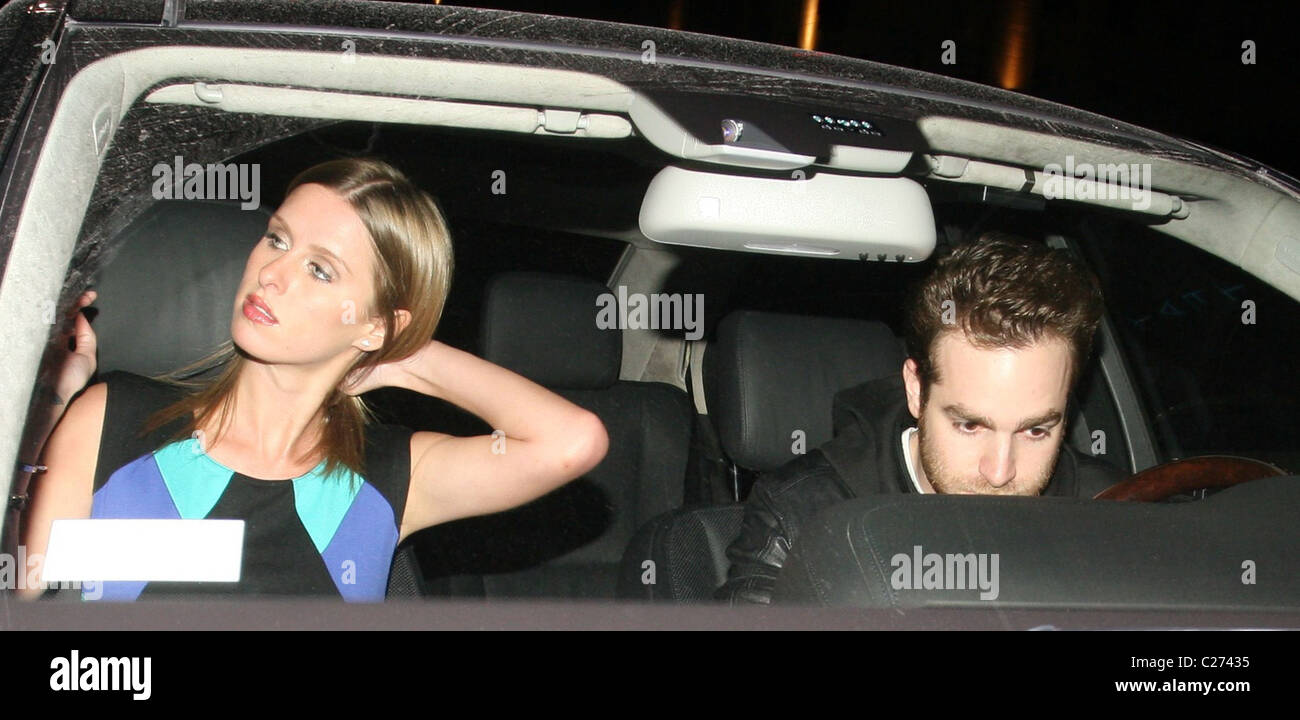 Nikki Hilton and David Katzenberg at Katsuya in Hollywood Los Angeles ...