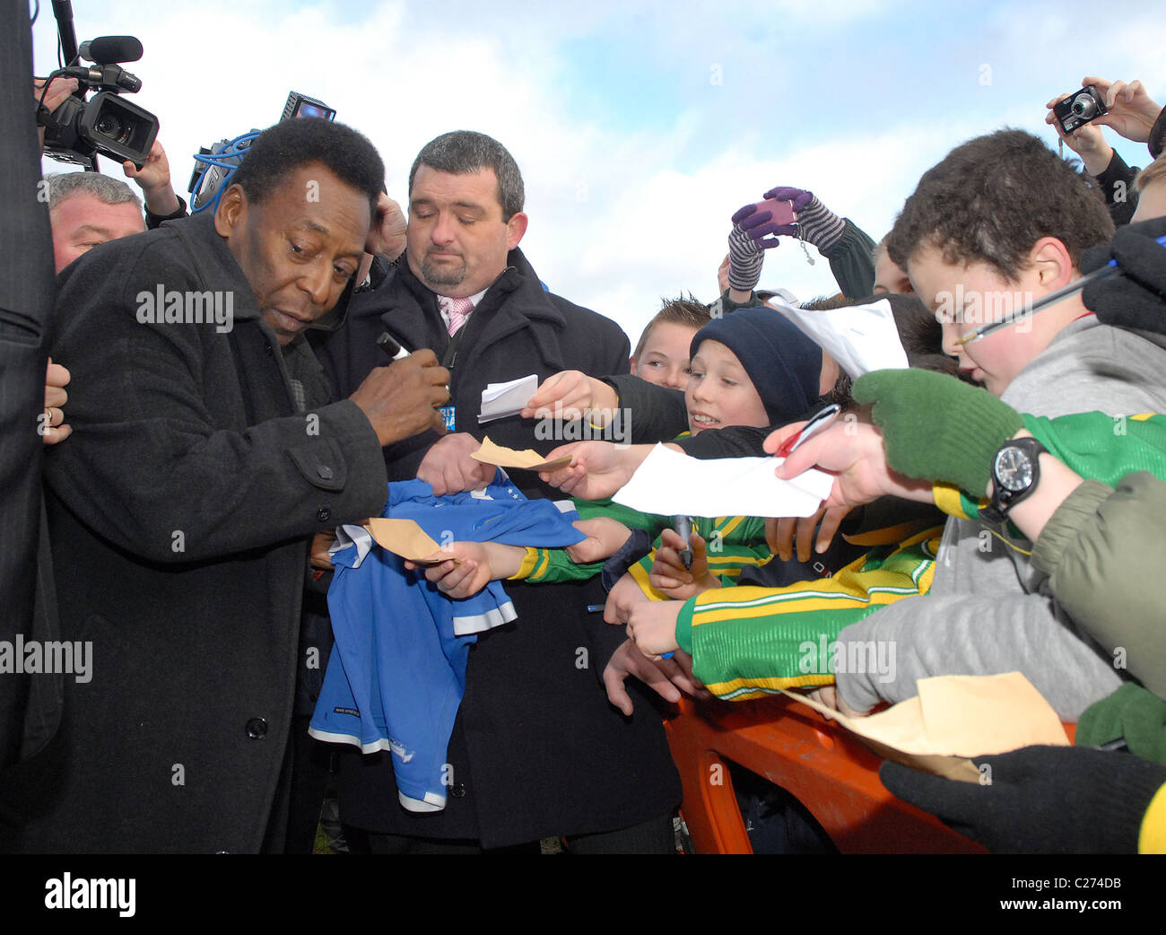Legendary Brazilian soccer star, Pele paid a visit to Dunboyne AFC, the ...