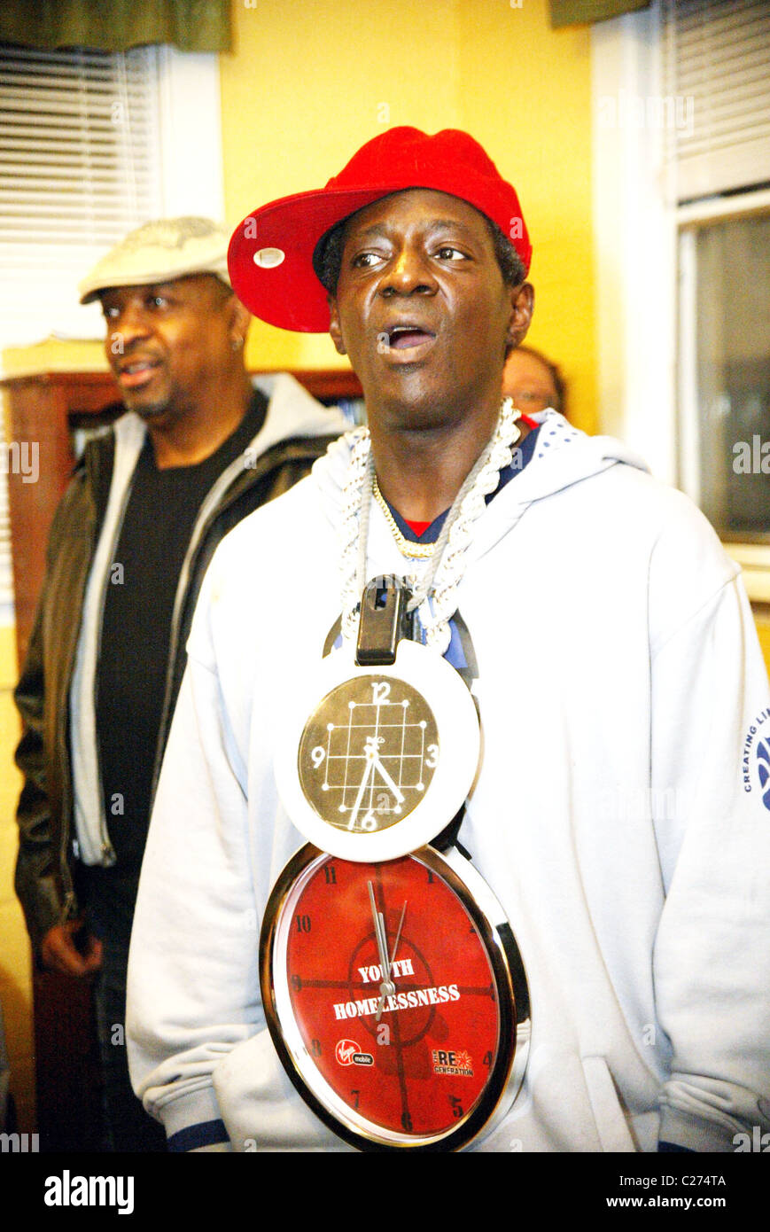 Flava Flav Public Enemy at the Sasha Bruce House for Homeless Youth and ...
