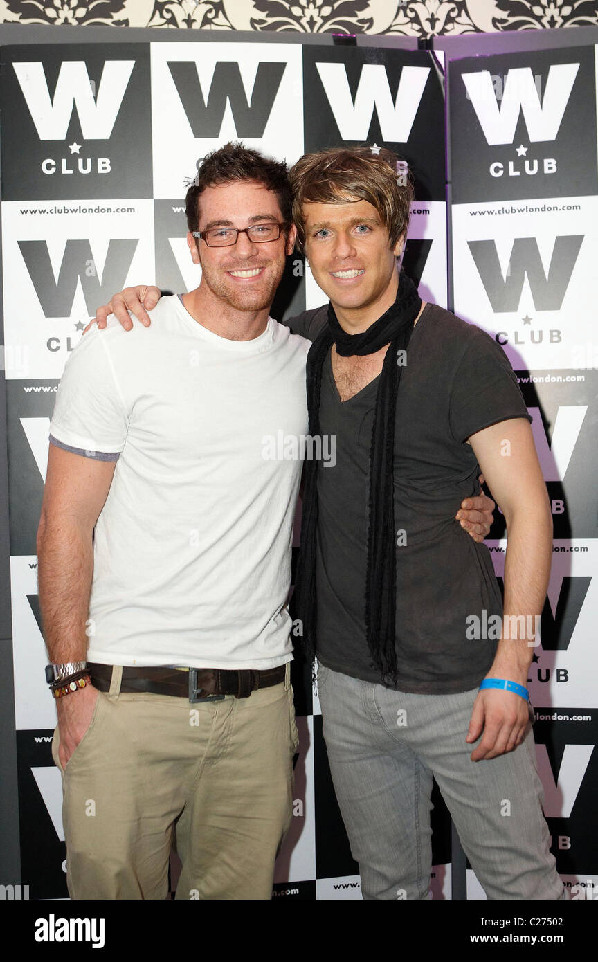 Greg Jones with Adam Child Shipwrecked reunion party held at Wandsworth ...