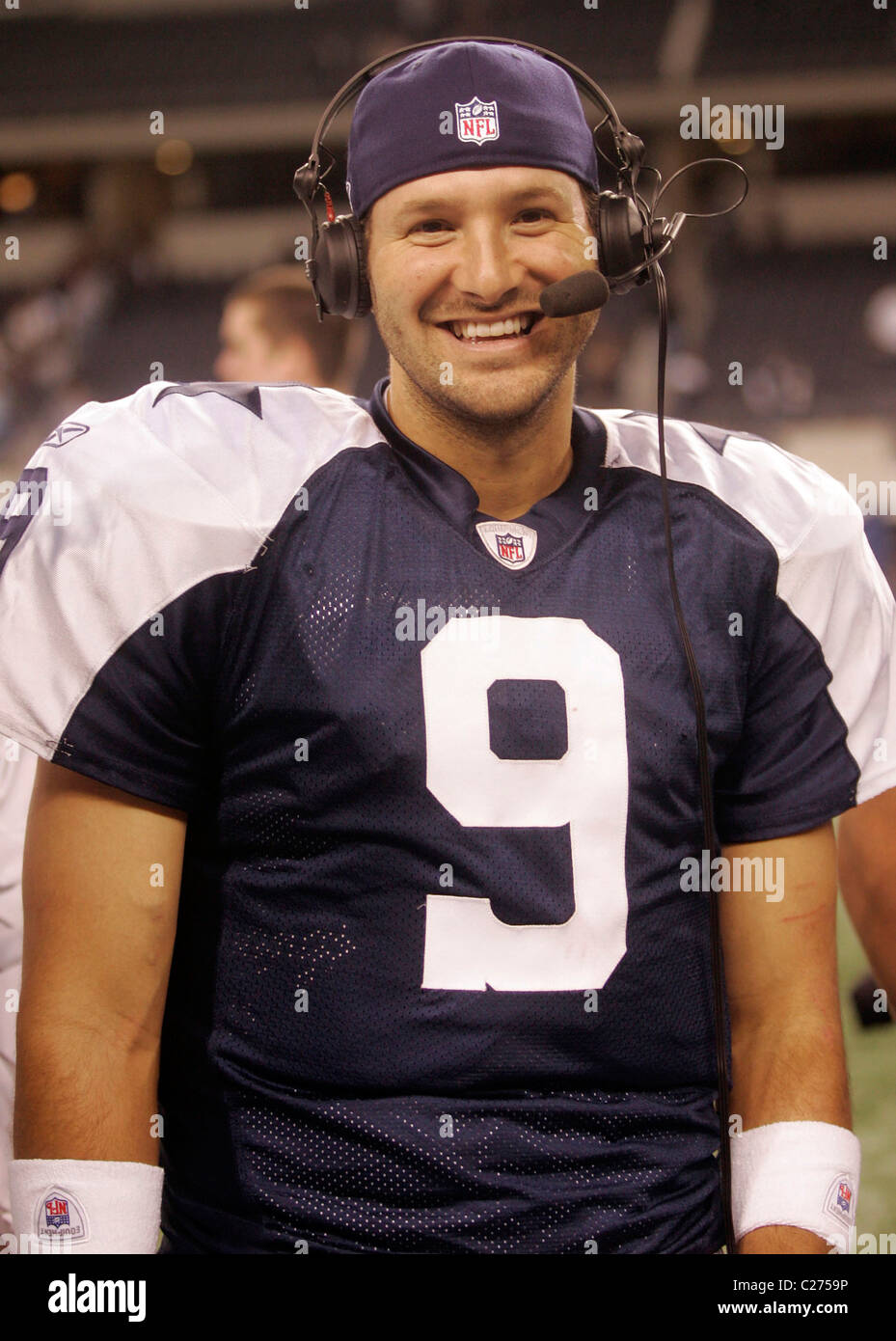 Tony Romo, Quarterback of the Dallas Cowboys during a game against the ...