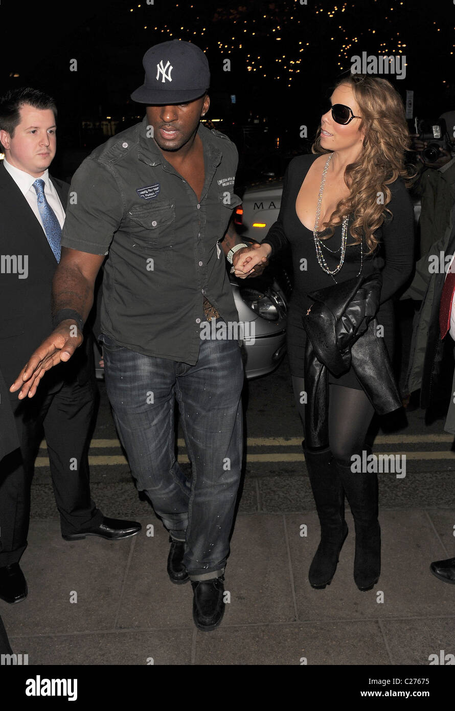 Mariah Carey arriving back at the Dorchester hotel at 2.20am, having ...