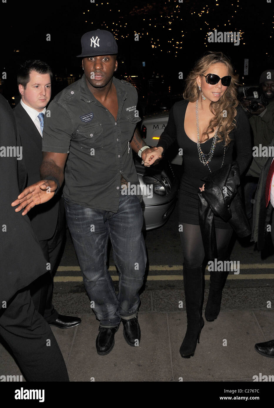 Mariah Carey arriving back at the Dorchester hotel at 2.20am, having ...
