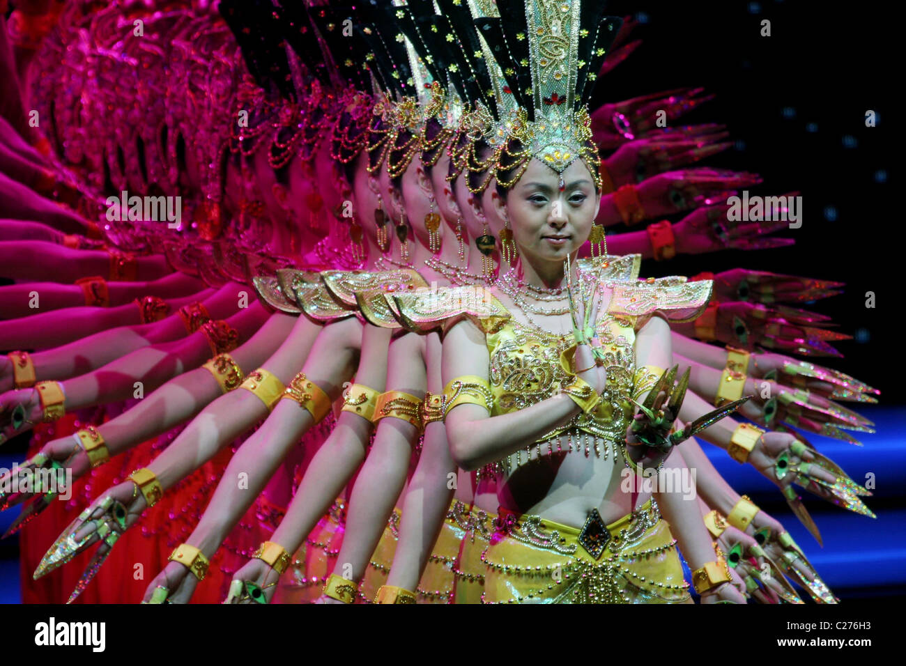 Disabled performers dance 'Thousands Hands' Deaf, mute and blind ...