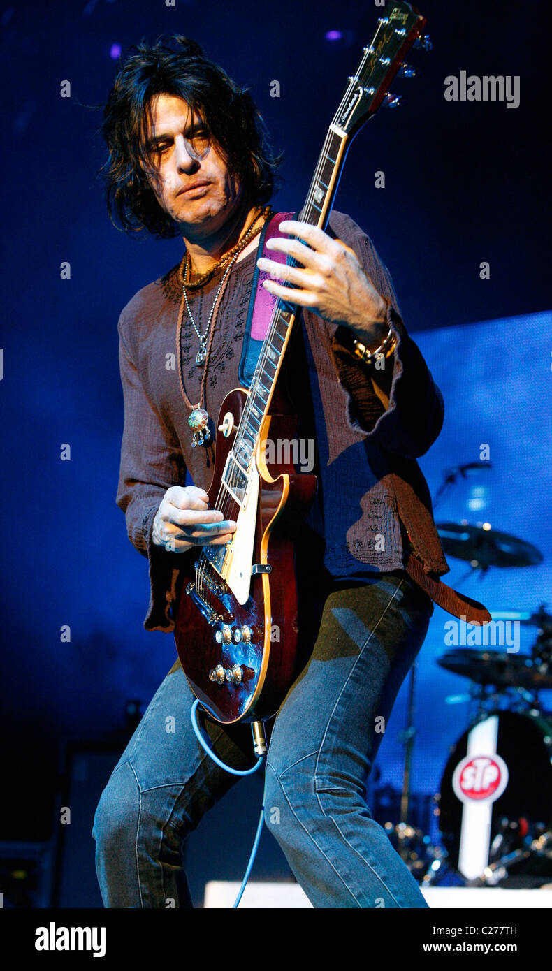 Dean DeLeo of Stone Temple Pilots performing at John Labatt Centre ...