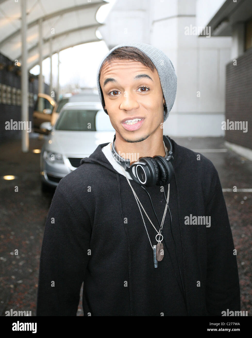 Aston Merrygold of JLS outside the ITV studios London, England - 30.11. ...