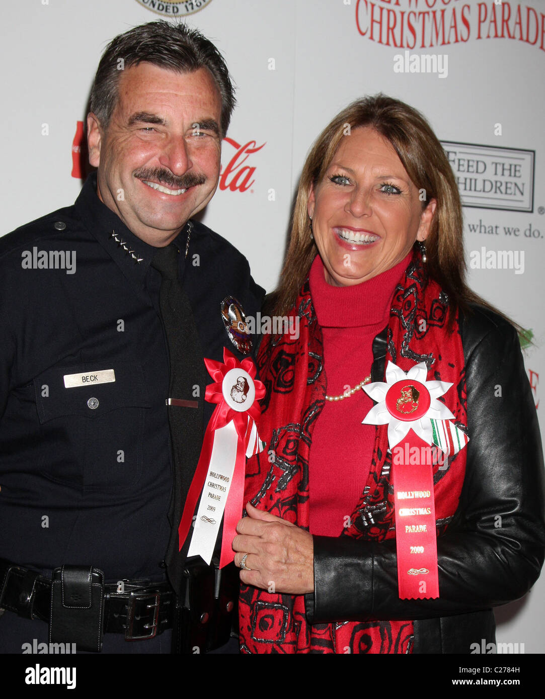 Charlie Beck & Wife The 2009 Hollywood Christmas Parade/Live Positively ...
