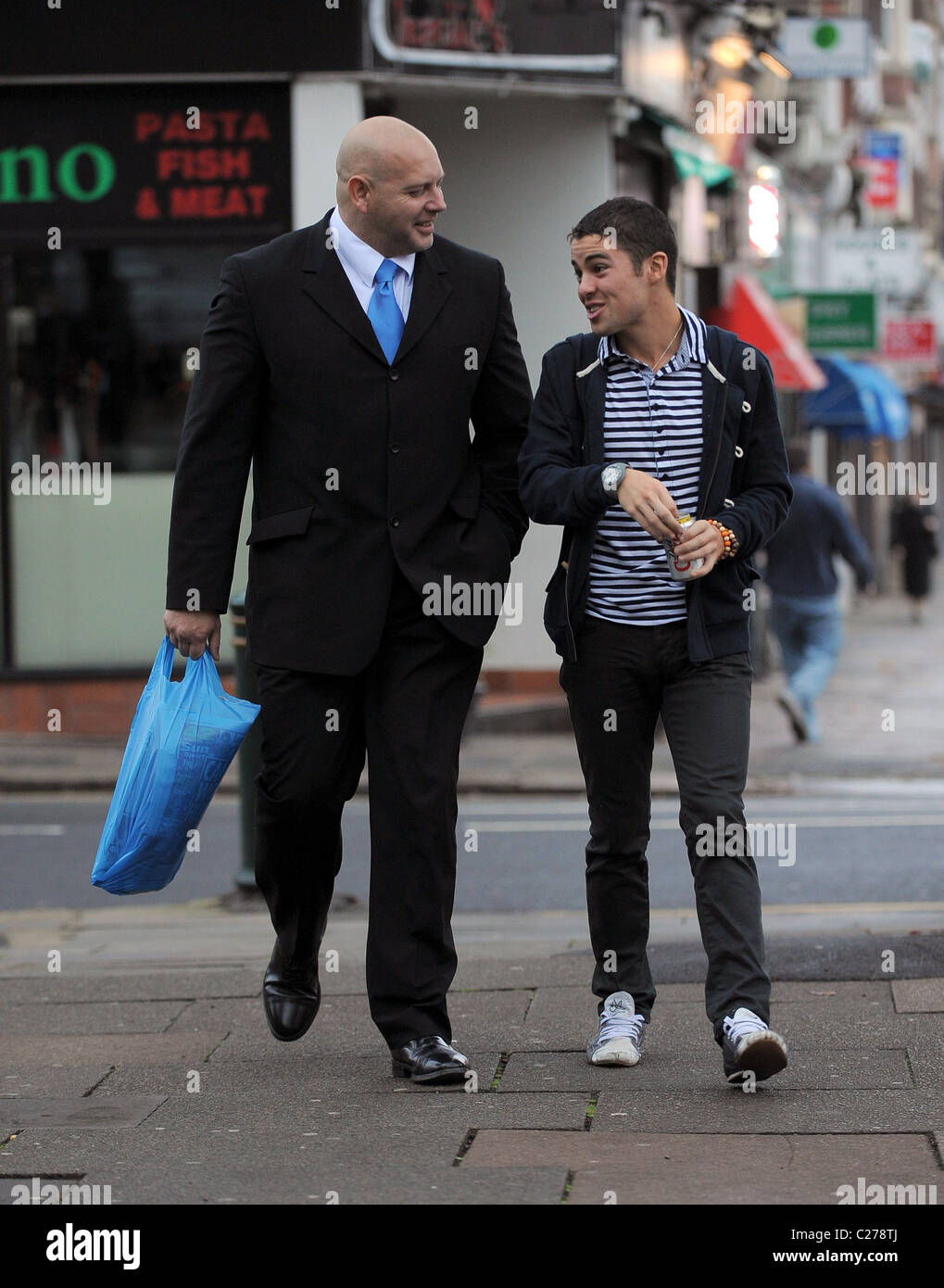 X Factor finalist Jospeh McElderry pops to the shops for a can of Diet ...