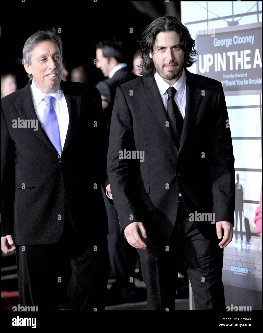 Jason Reitman and Ivan Reitman The LA premiere of 'Up In The Air' at ...