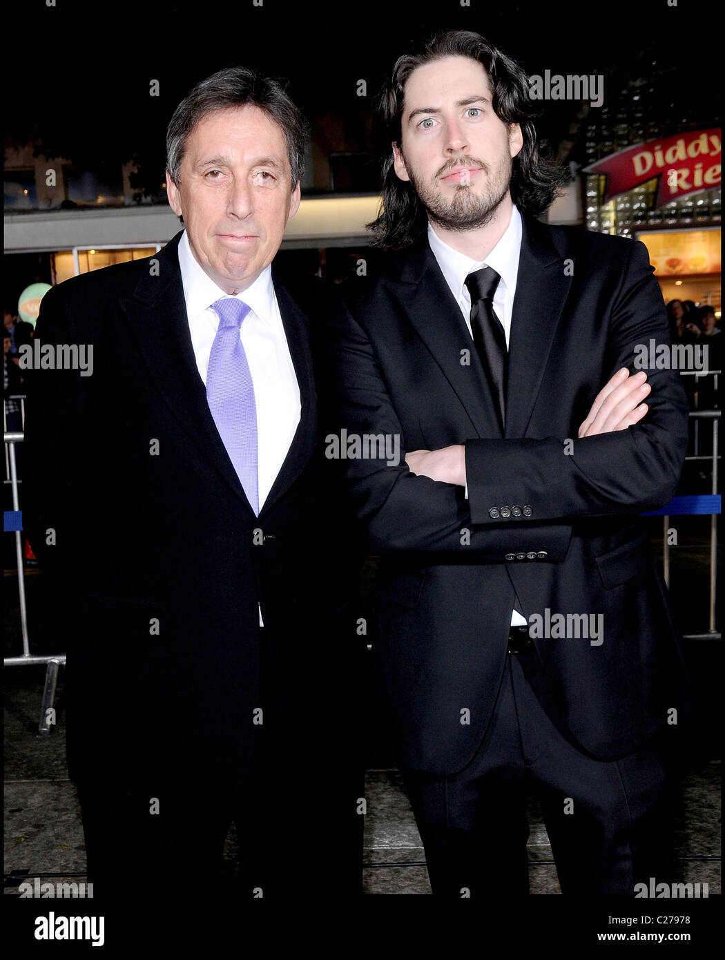 Jason Reitman and Ivan Reitman The LA premiere of 'Up In The Air' at ...