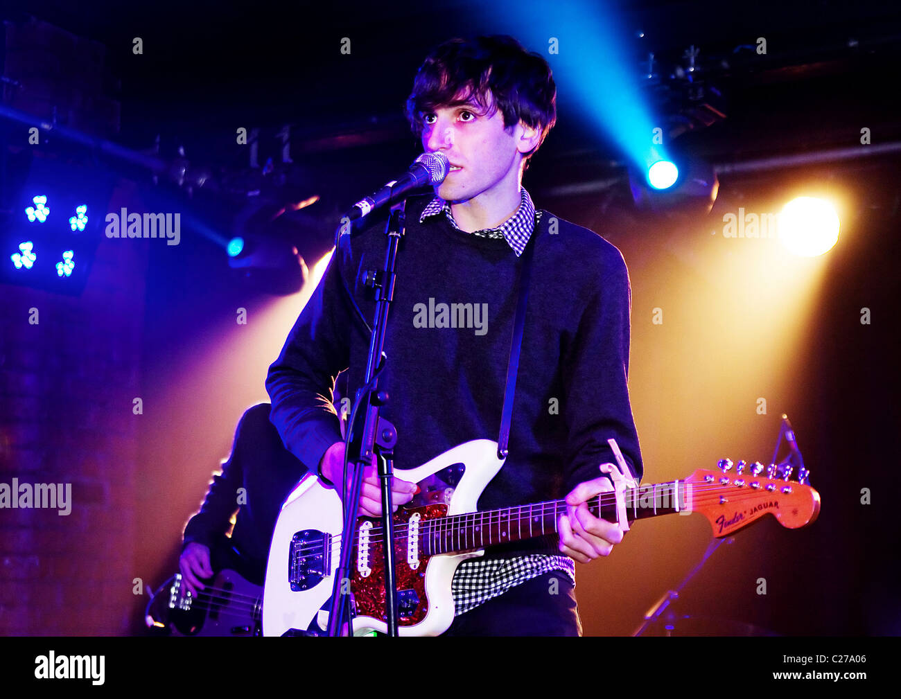Kip Berman of The Pains Of Being Pure At Heart performing at Liverpool ...