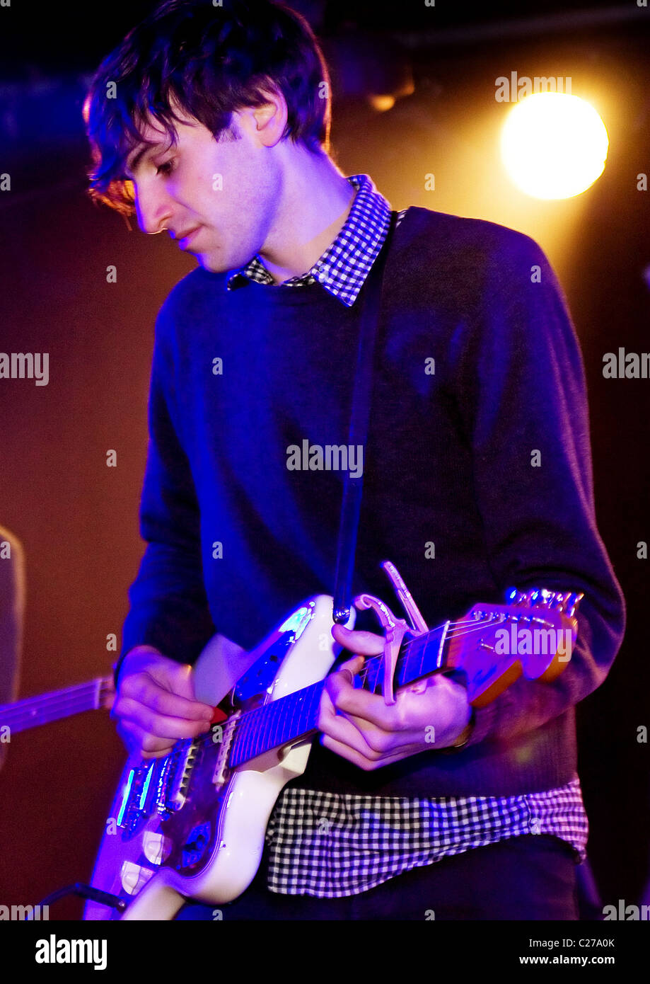 Kip Berman of The Pains Of Being Pure At Heart performing at Liverpool ...