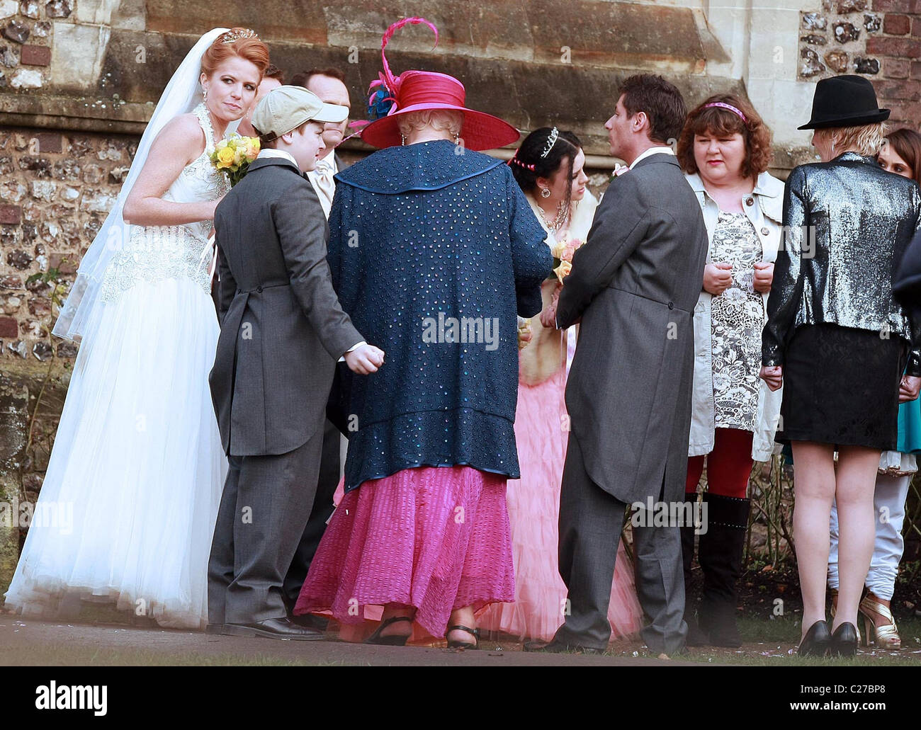 Patsy Palmer The cast of the TV soap 'Eastenders' filming the wedding ...