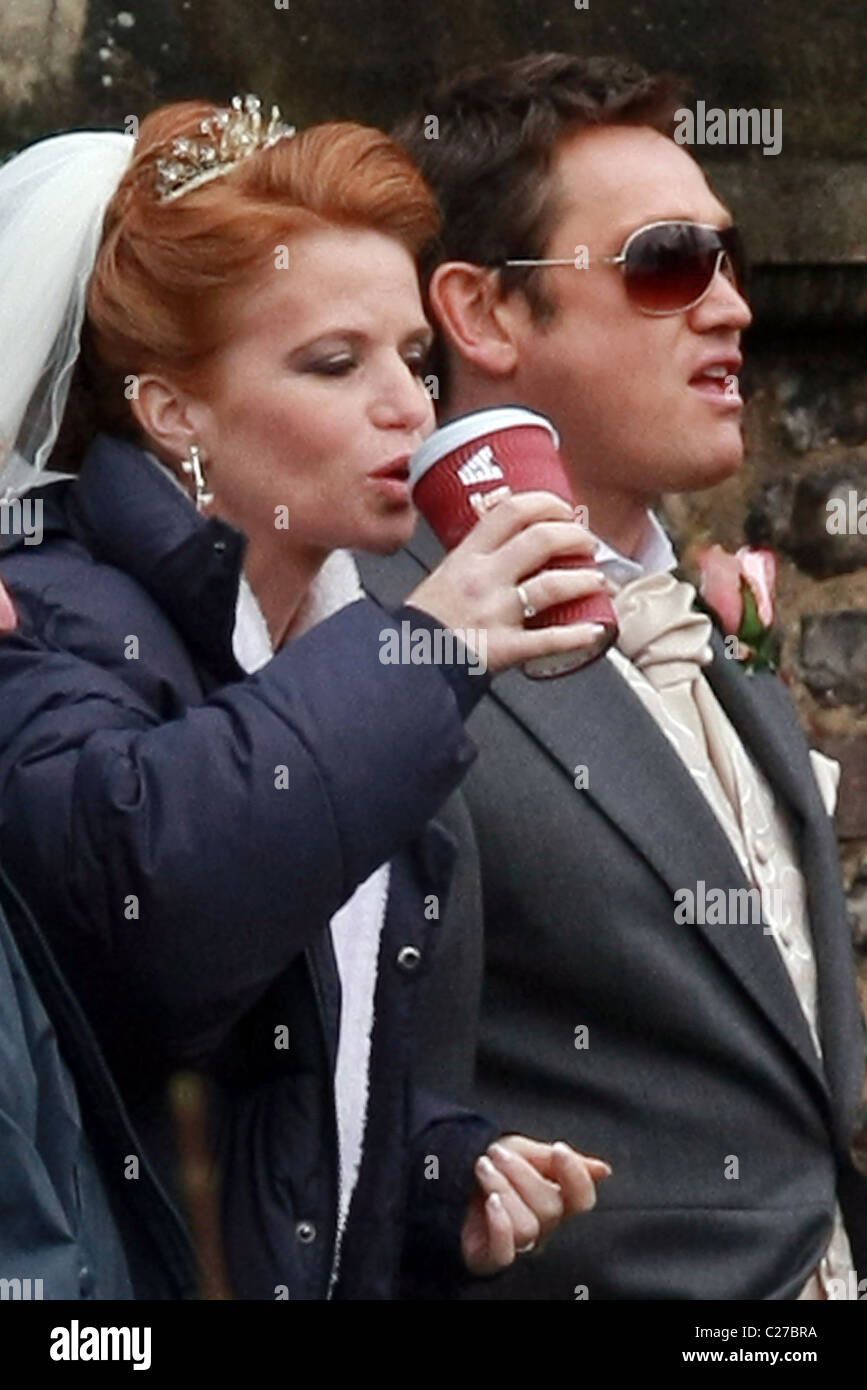 Patsy Palmer and Sid Owen The cast of the TV soap 'Eastenders' filming ...