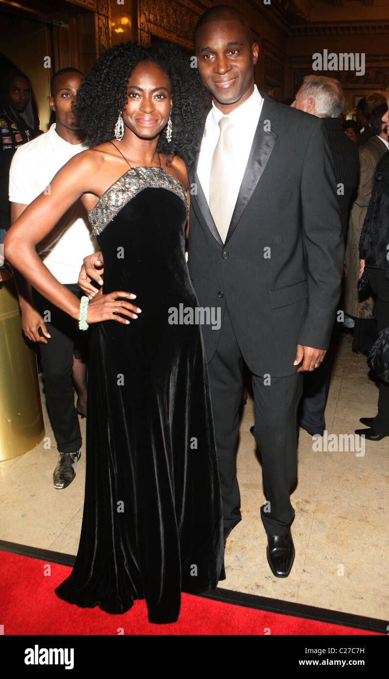 l to r: Prince & Princess Kunle Omilana of Nigeria at The Alvin Ailey ...
