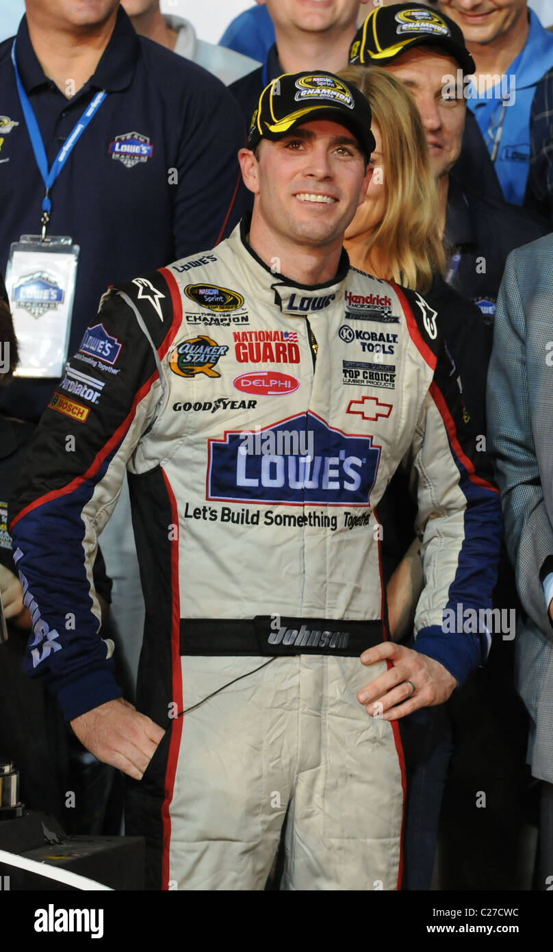 Jimmie Johnson wins the NASCAR Sprint Cup Series Championship after ...