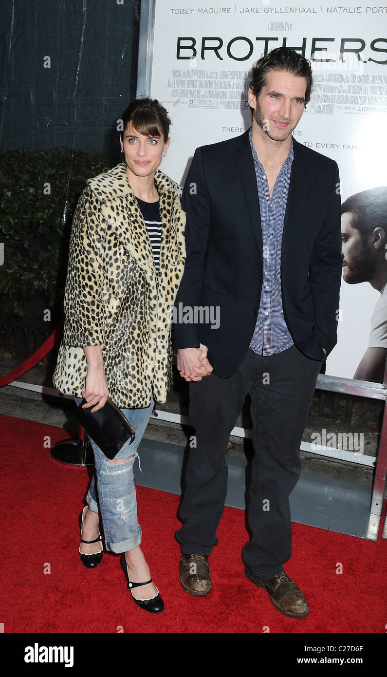 Amanda Peet, David Benioff, attends The Cinema Society, Details and ...