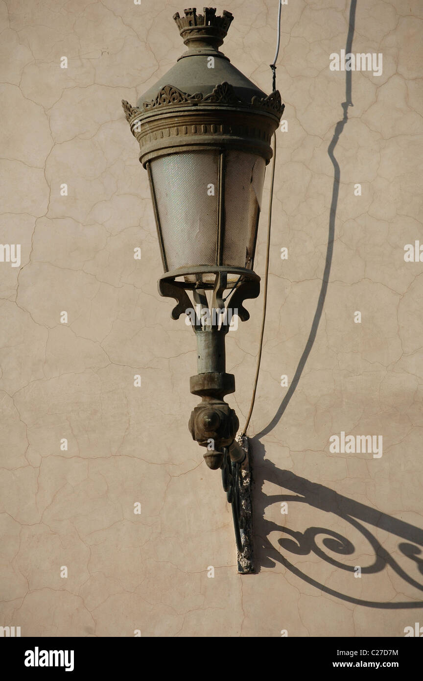 Light on a building in Marrakech, Morocco Stock Photo - Alamy