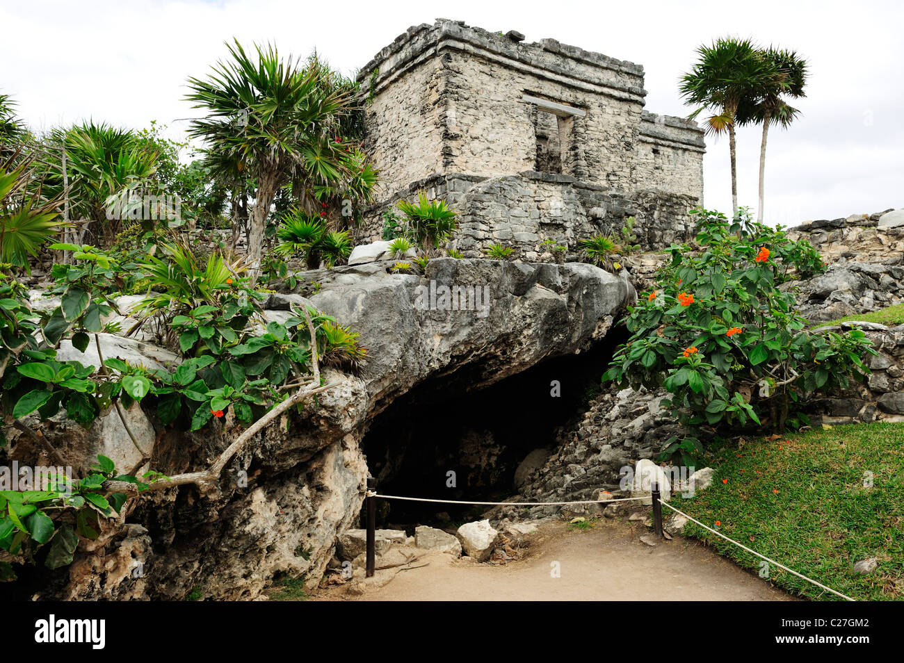 House of the Cenote at Tulum, Quintana Roo, Mexico Stock Photo - Alamy