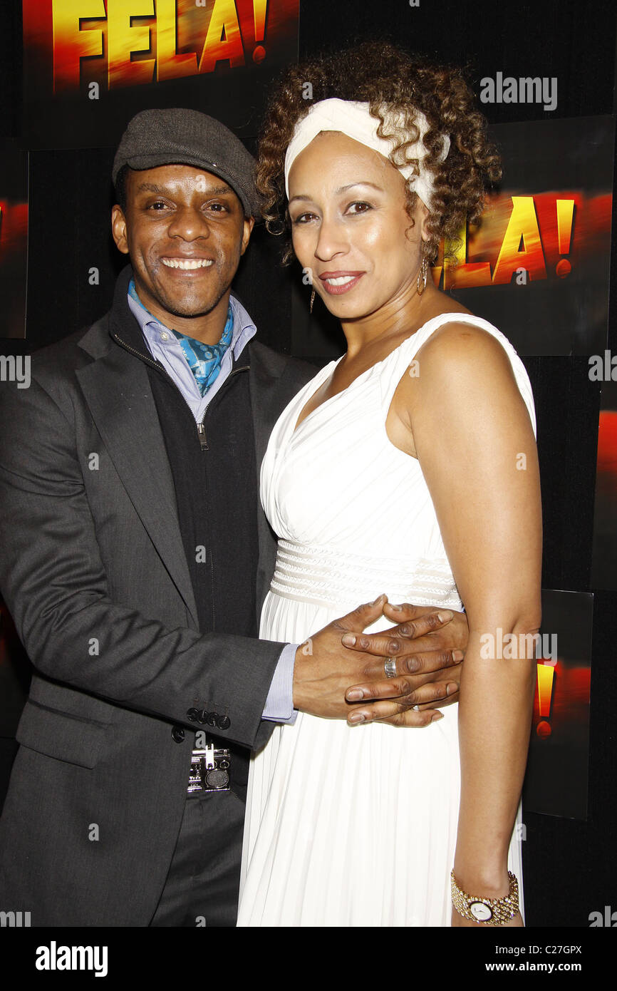 Kevin Mambo and Tamara Tunie Opening night after party for the Broadway ...