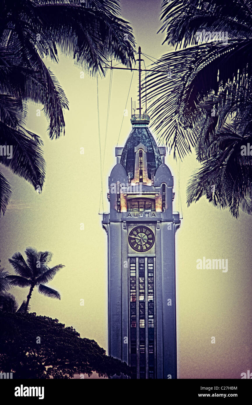 Aloha tower hi-res stock photography and images - Alamy