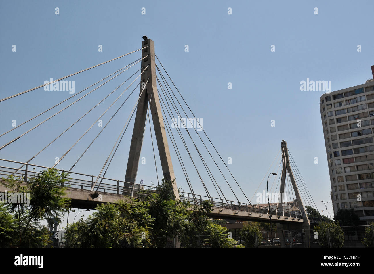 bridge Santiago Chile South America Stock Photo - Alamy
