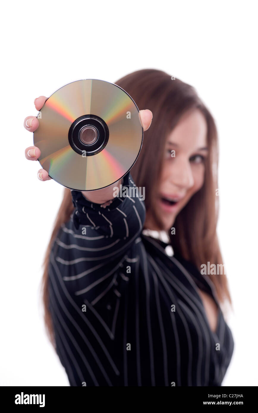 Hand holding compact disc hi-res stock photography and images - Alamy