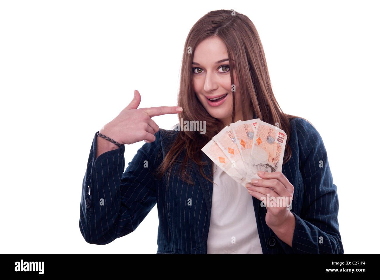 Female british bank notes hi-res stock photography and images - Alamy
