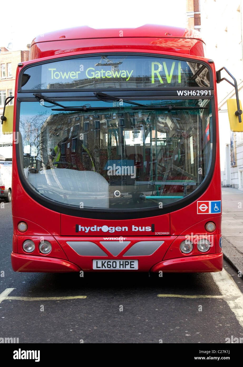 Hydrogen-powered bus in Central London Stock Photo - Alamy