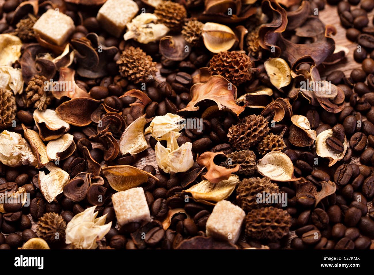 Aroma coffee and coffee bean Stock Photo - Alamy
