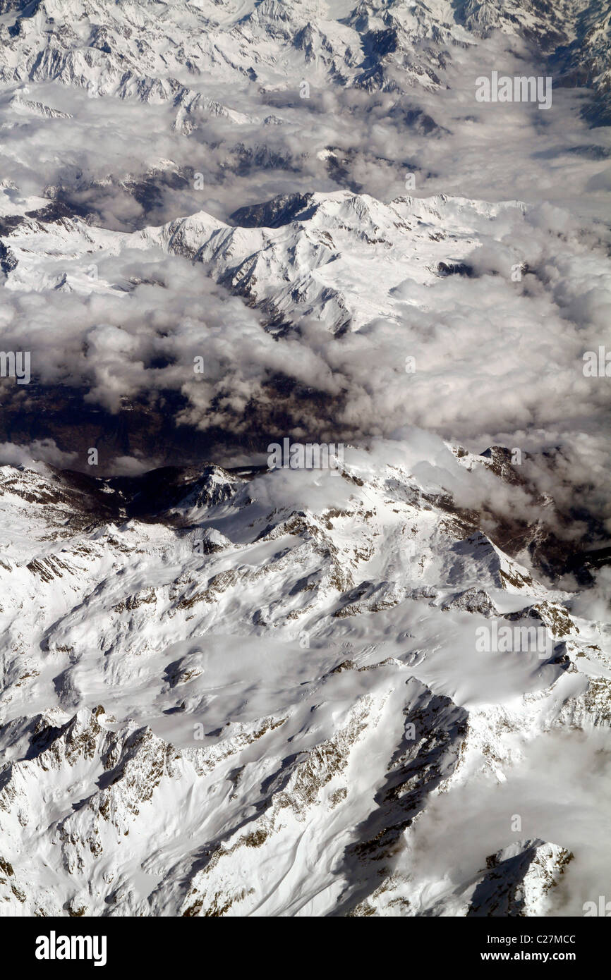 EUROPE. VIEWS OF THE ALPS IN NORTHERN ITALY ON BORDER WITH SWITZERLAND ...